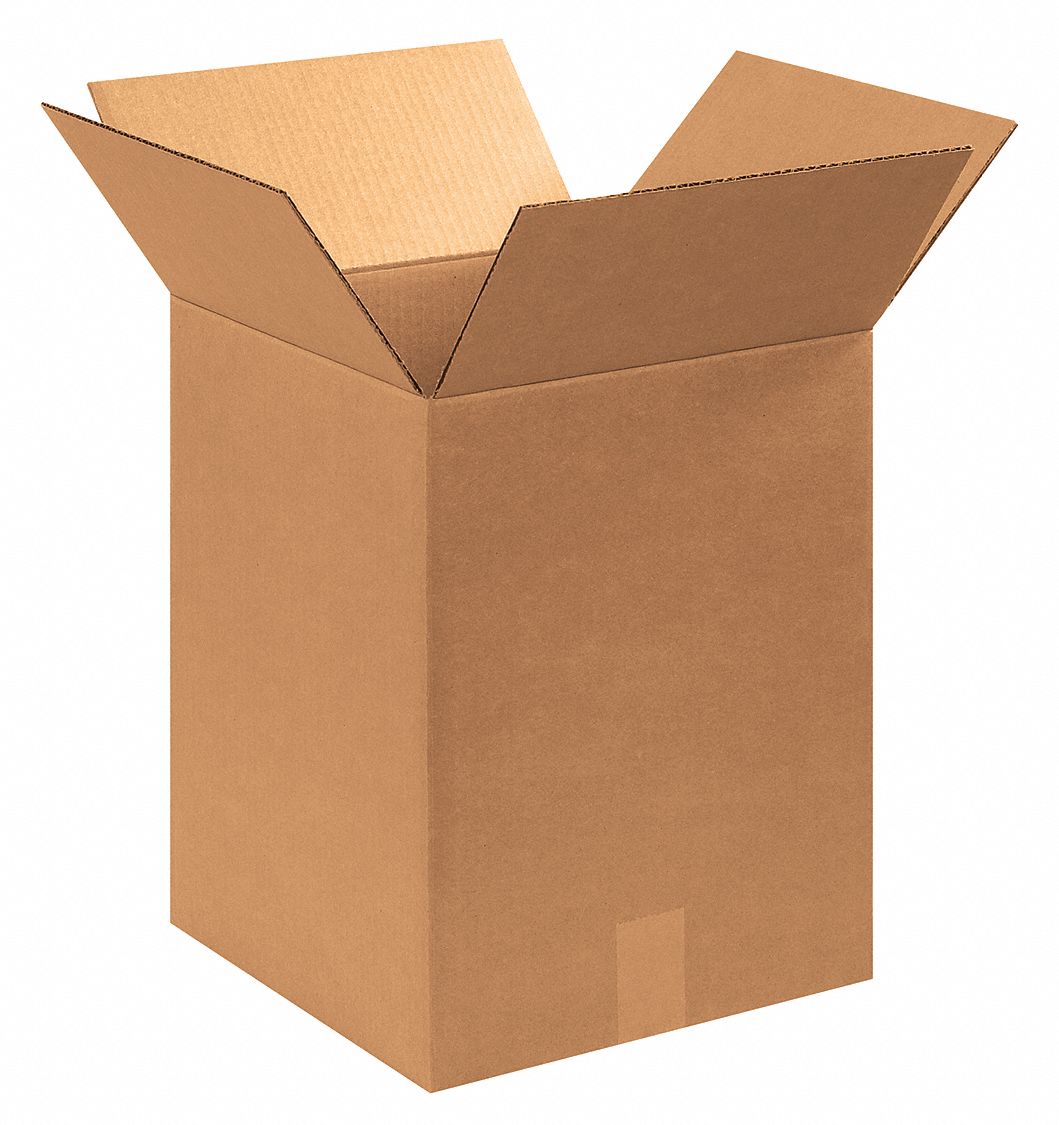 Corrugated Boxes,12x12x16",PK25 - Grainger