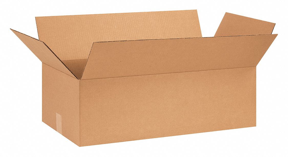 Shipping Box,Single Wall,32 ECT,PK25 - Grainger