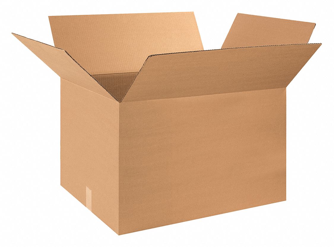 Shipping Box, Single Wall, 30x20x18 in Inside LxWxH, 32 ECT, RSC, PK 15 ...