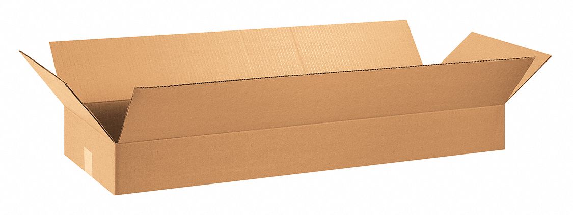 Flat Corrugated Boxes,36x12x6",PK20 - Grainger