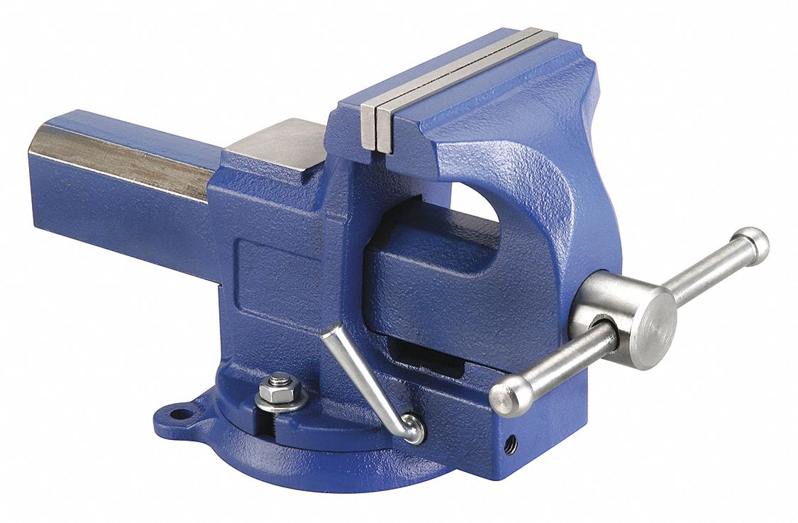 Heavy Duty Combination Vise, 4 in Jaw Width, 4 in Max. Opening, 2 3/8 ...