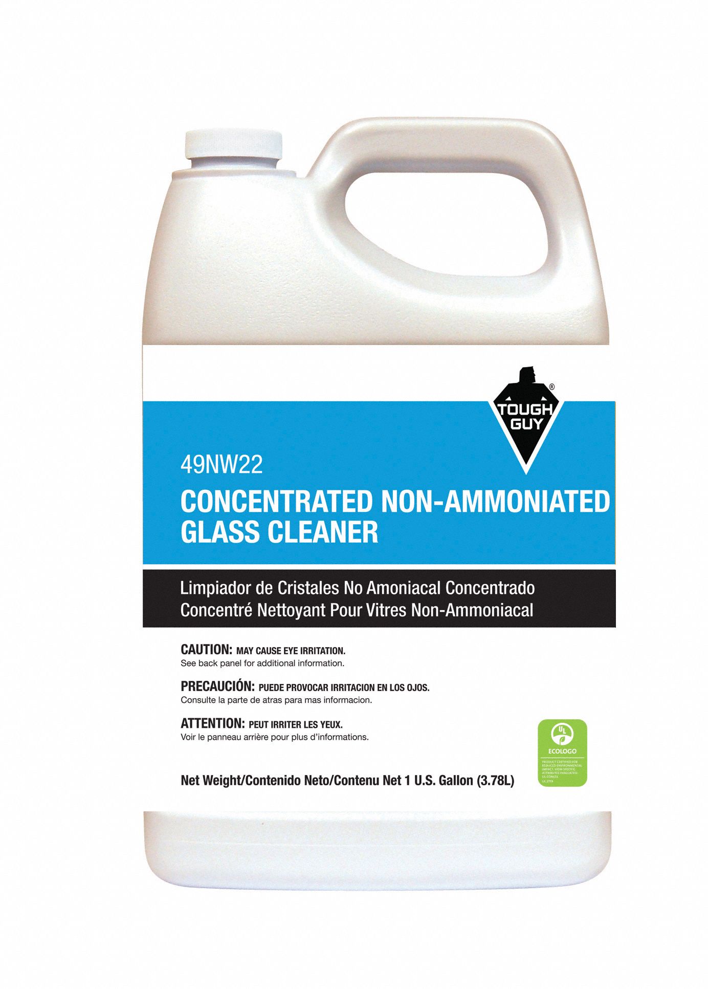 TOUGH GUY, Liquid, Jug, Glass Cleaner - 49NW22|49NW22 - Grainger