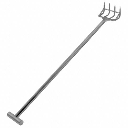 SANI-LAV, 4 Tines, 3 1/2 in Tine Lg, Reinforced Drag Fork - 49P122 ...