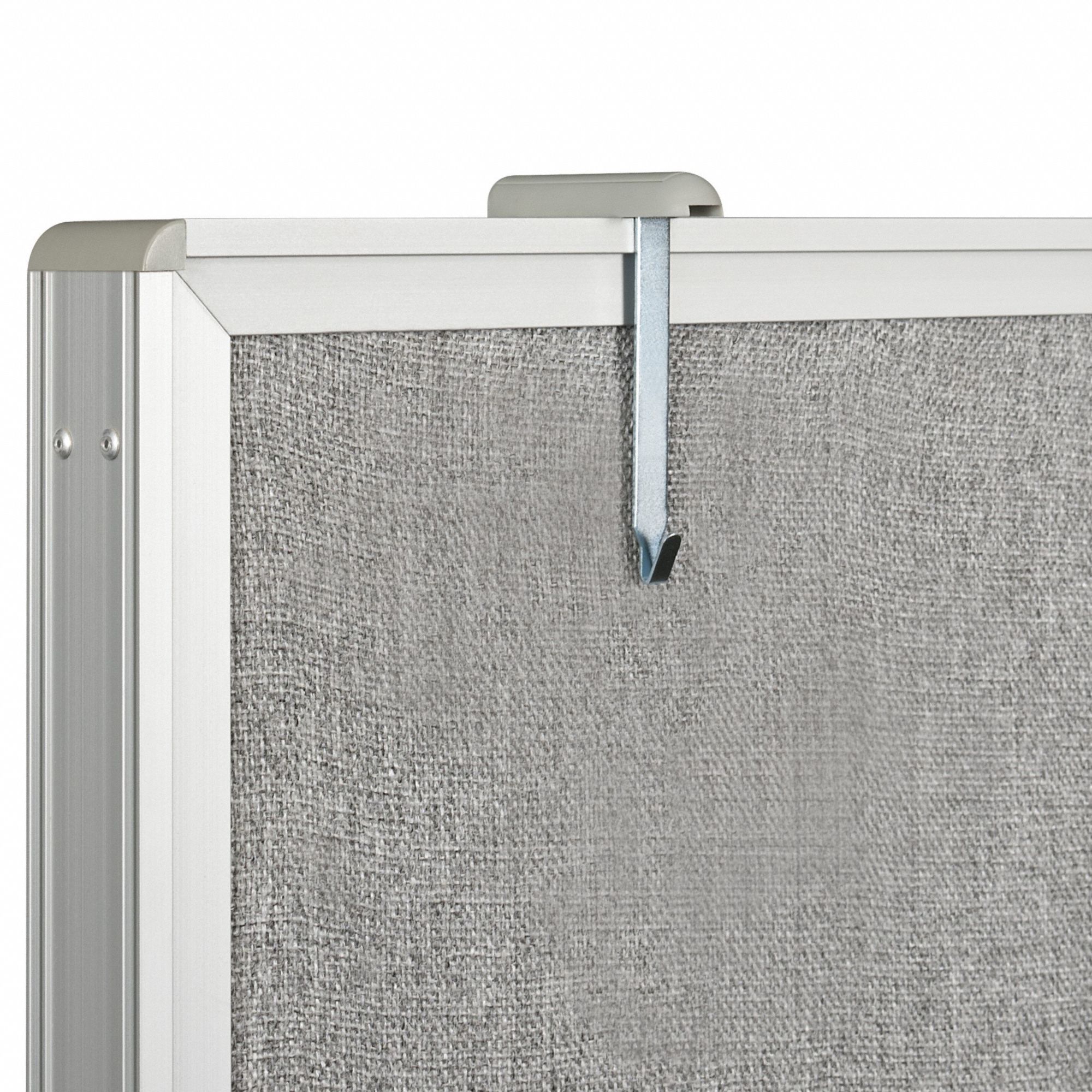 BEST-RITE Partition Hook: Steel, Silver, 3 1/2 in Ht, 5/8 in Wd, 2 3/4 ...