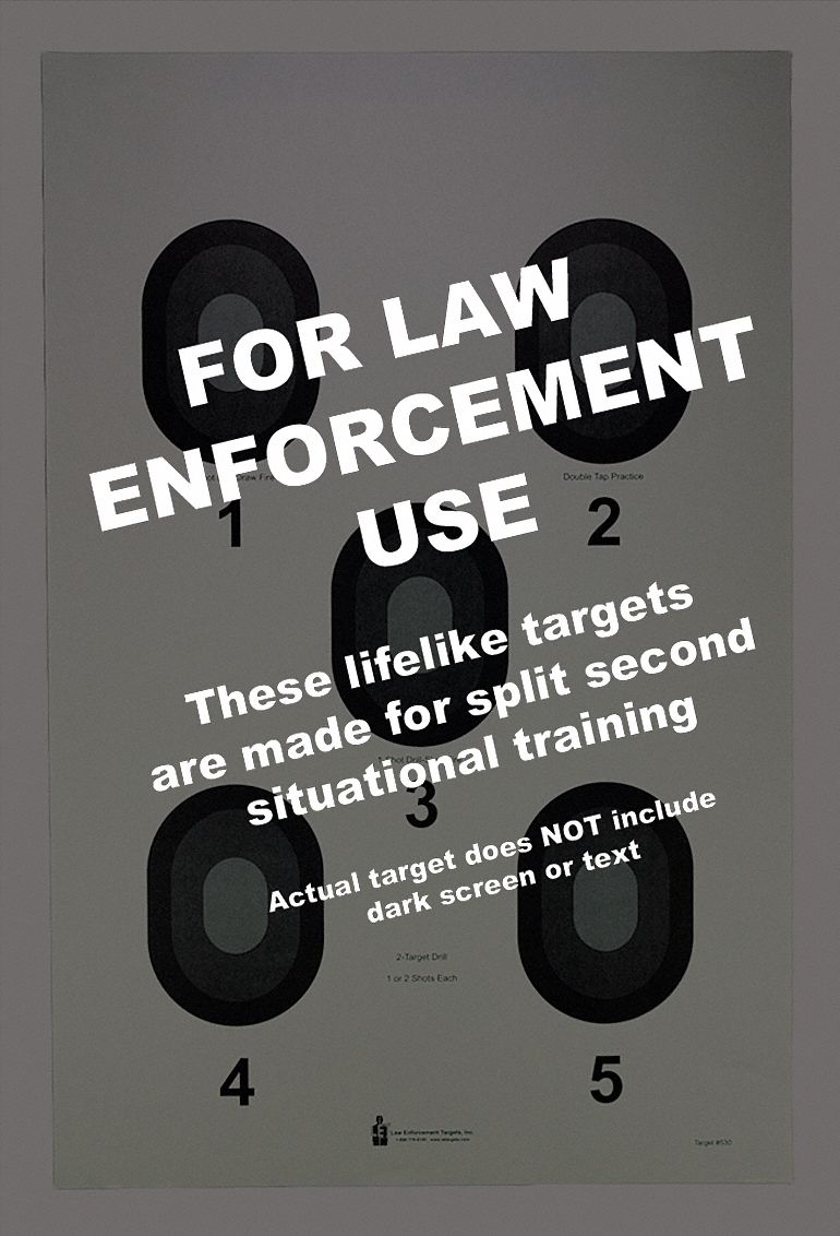 ACTION TARGET, Paper, Bullseye Target, Shooting Range Targets - 49U321 ...