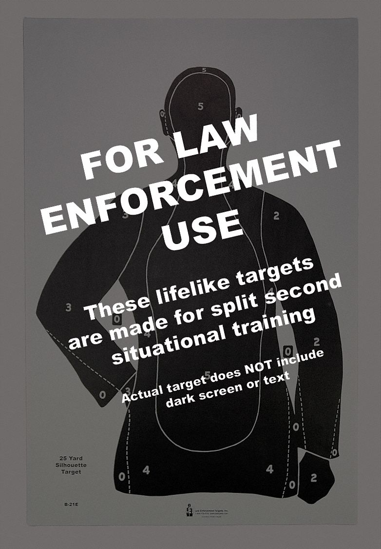 ACTION TARGET, Paper, Scoring and Qualification Target, Silhouette ...