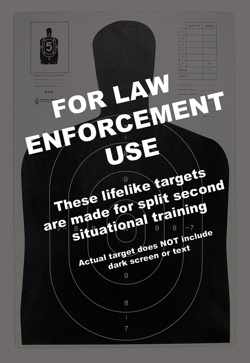 ACTION TARGET, Paper, Scoring and Qualification Target, Silhouette ...