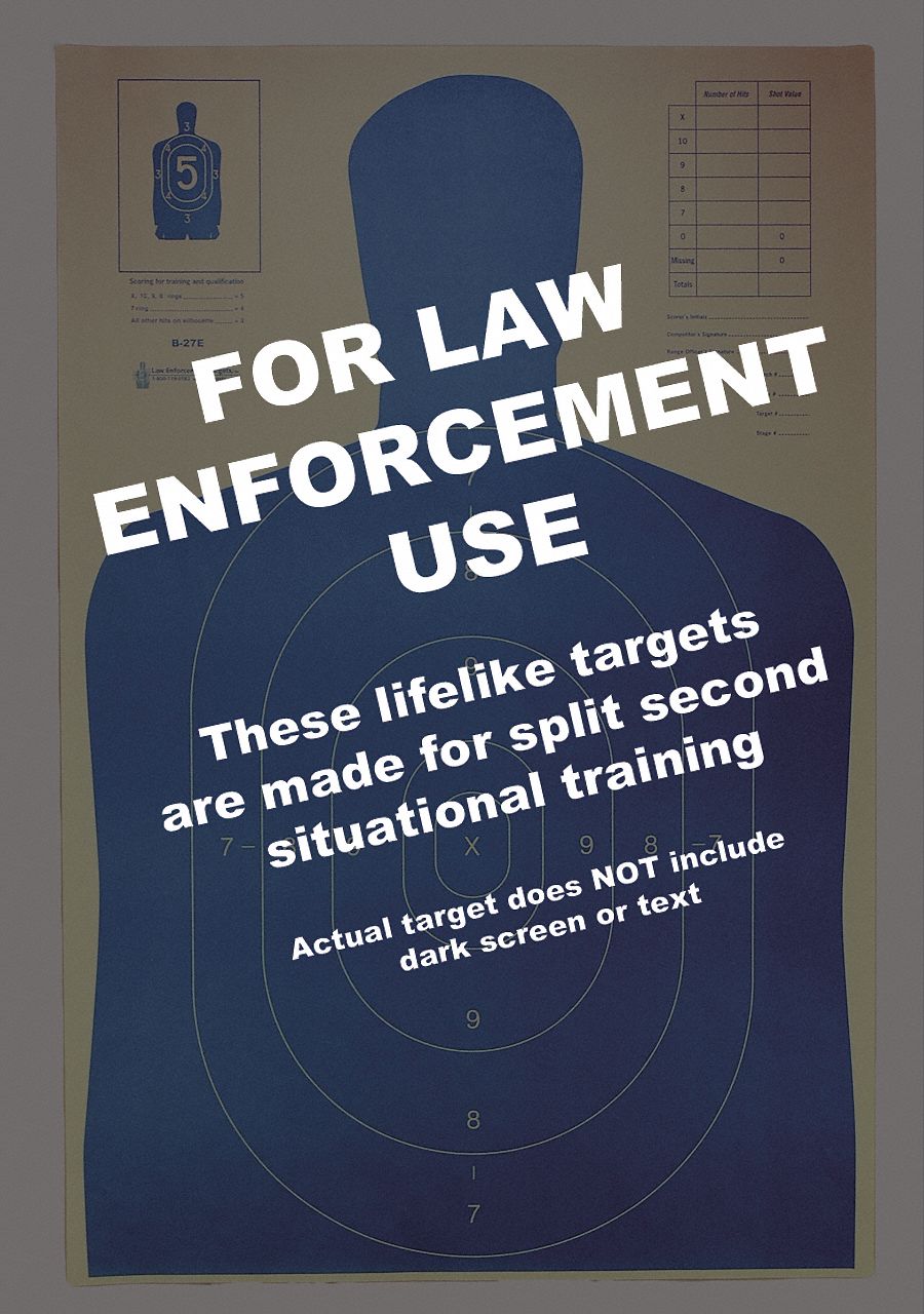 ACTION TARGET, Paper, Scoring and Qualification Target, Silhouette ...