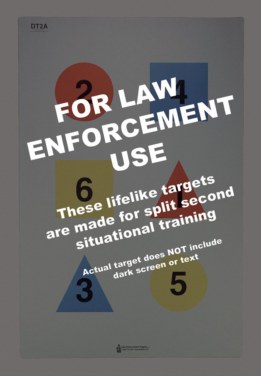 ACTION TARGET, Paper, Bullseye Target, Shooting Range Targets - 49U413 ...