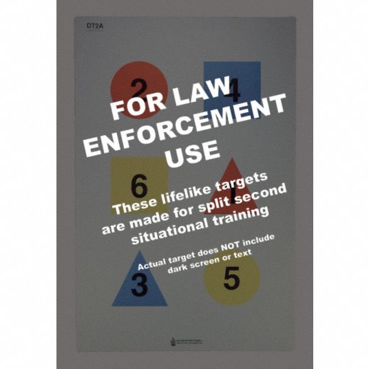 ACTION TARGET, Paper, Command Training Target, Four Color Discretionary ...
