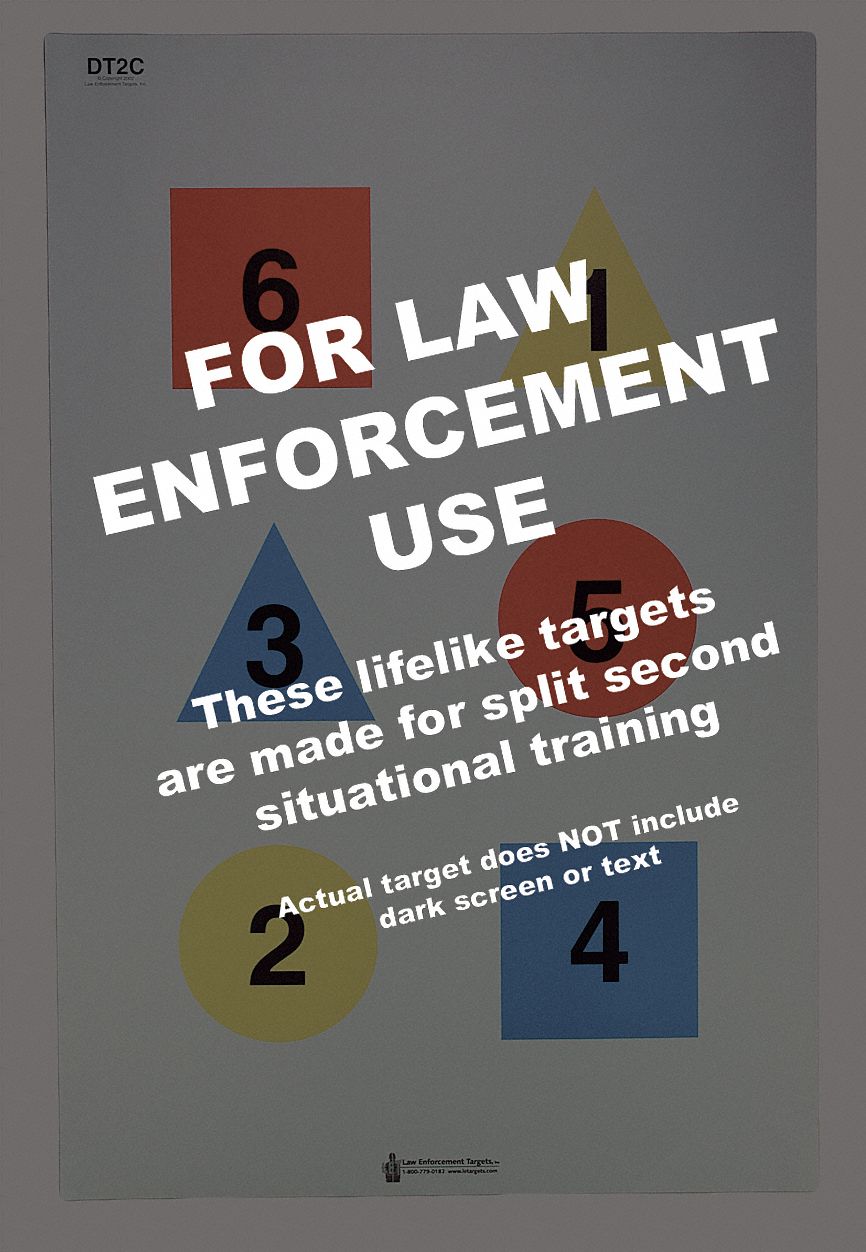 ACTION TARGET, Paper, Command Training Target, Four Color Discretionary ...