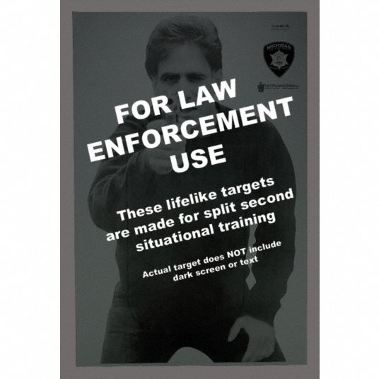 ACTION TARGET, Paper, State Specific Target, Michigan (MCOLES) Photo ...