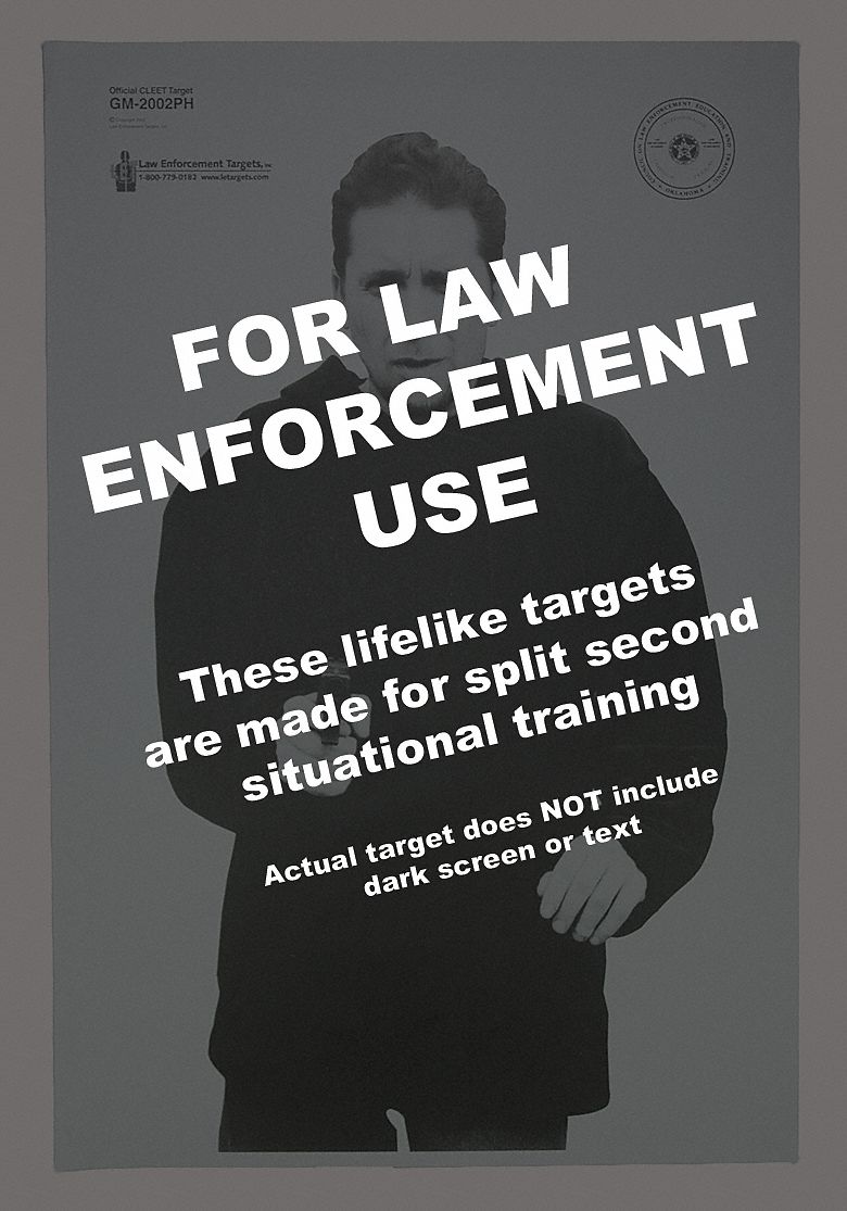 LE TARGETS Oklahoma CLEET Photo Target, PK100 - 49U449|GM-2002PH-100 ...