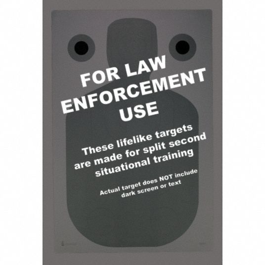 ACTION TARGET, Paper, Bullseye Target, Shooting Range Targets - 49U451 ...