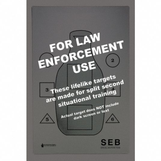 ACTION TARGET, Paper, Silhouette Target, Shooting Range Targets ...