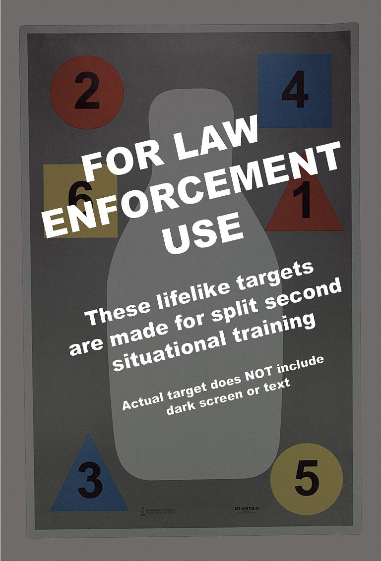 ACTION TARGET, Paper, Silhouette Target, Shooting Range Targets ...