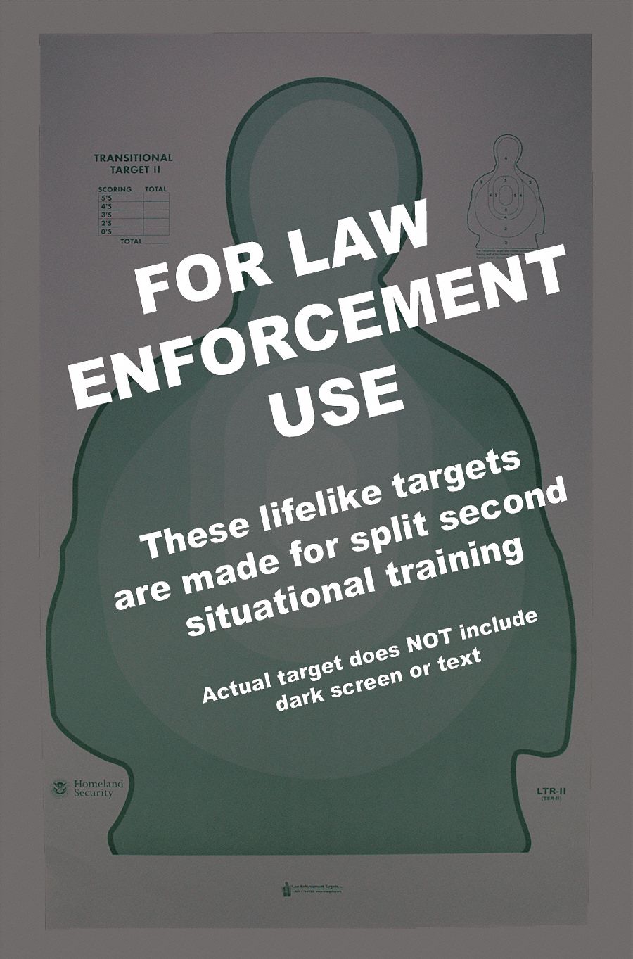 ACTION TARGET, Paper, Federal Agency Target, US Treasury LTR-II Target ...