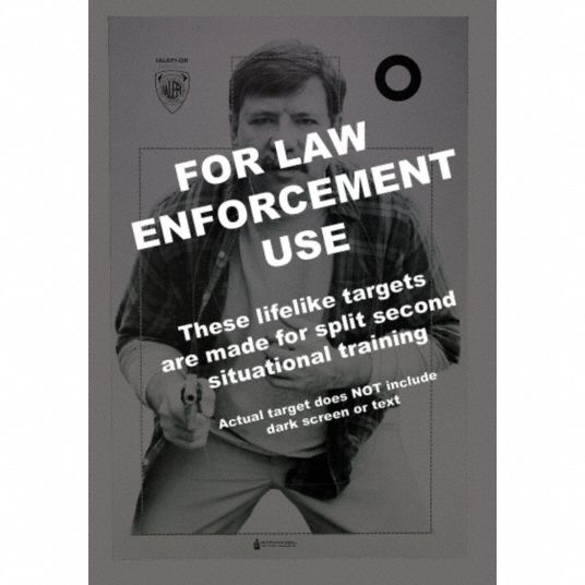 ACTION TARGET, Paper, Scoring and Qualification Target, IALEFI Photo Q ...