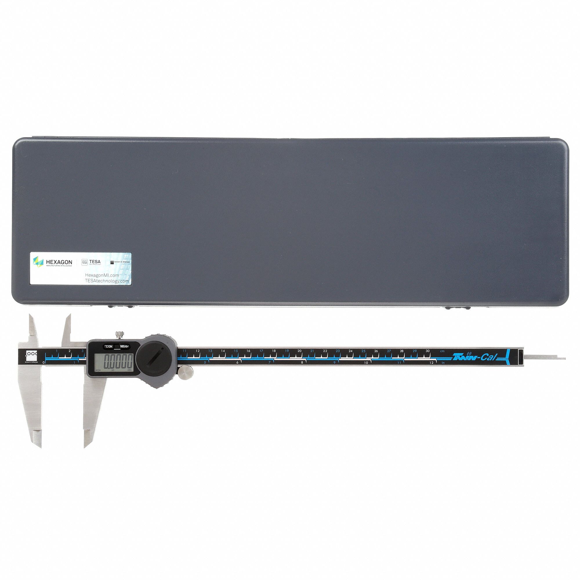 TESA BROWN & SHARPE 4-Way Digital Caliper: 0 in to 12 in/0 to 300 mm ...