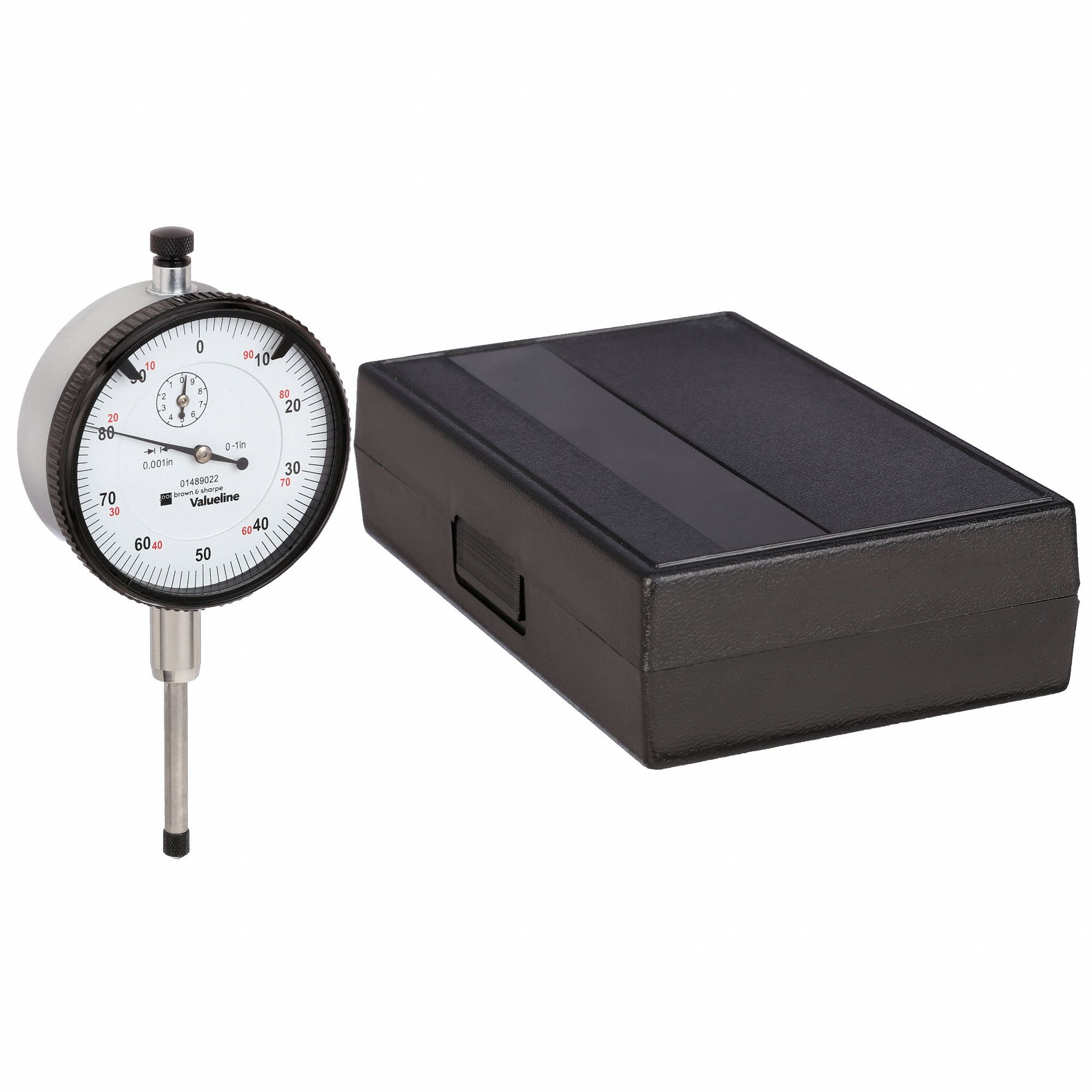 TESA BROWN & SHARPE Dial Indicator - Flat Back: 0 in to 1 in Range ...
