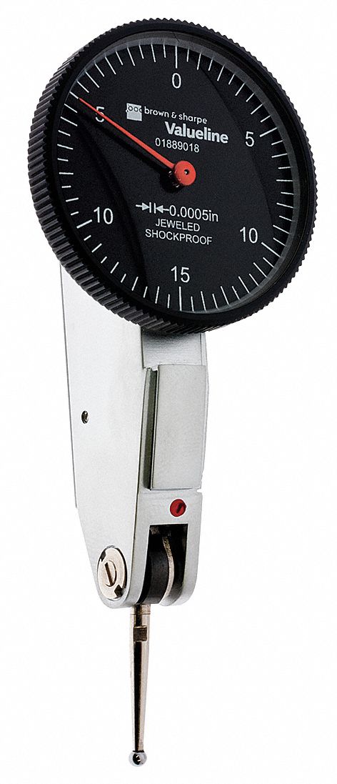 TESA BROWN & SHARPE Horizontal Dial Test Indicator: Horizontal, 0 in to ...