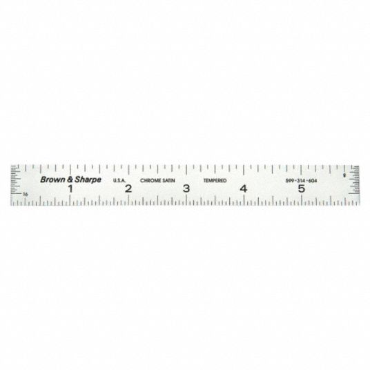 TESA BROWN & SHARPE, 599-314-604, 6 in, Ruler - 50JU71|599-314-604 ...