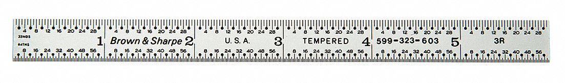 Ruler,Steel,6 In. - Grainger