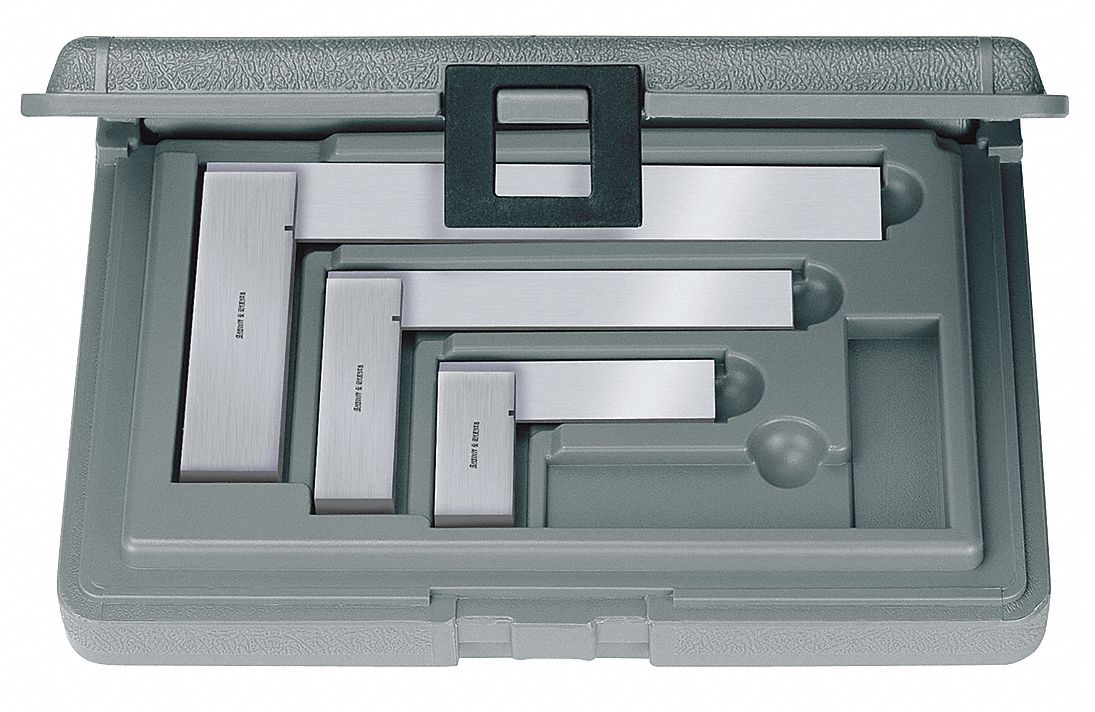 Precision Steel Square Set, Number of Pieces 3, Material Carbon Tool ...