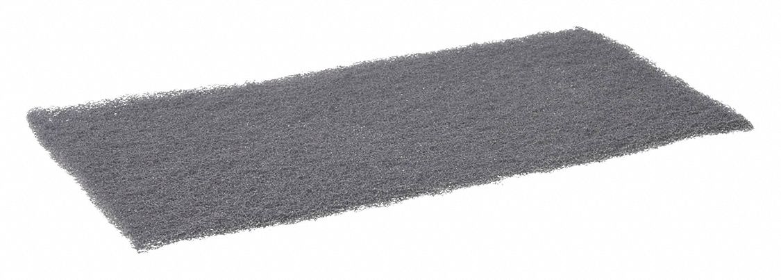 Sanding Hand Pad, 9 in Length, 4 1/2 in Width, Non-Woven, Silicon ...