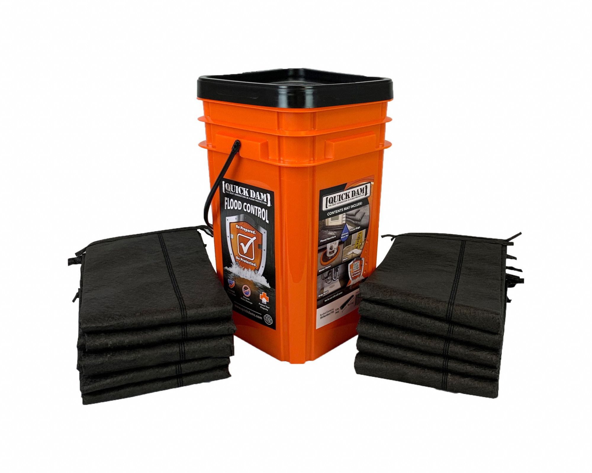 QUICK DAM, Fresh Water, 3 1/2 in Overall Ht, Flood Barrier - 49UV30 ...