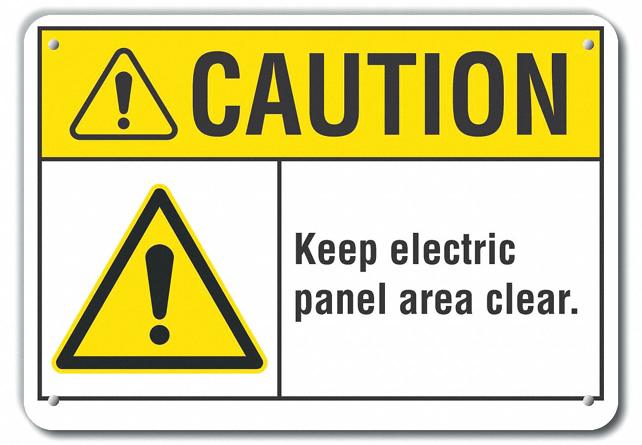 Aluminum, Mounting Holes Sign Mounting, Reflective Electrical Panel ...