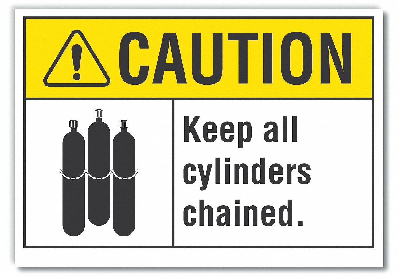 Reflective Sheeting, Adhesive Sign Mounting, Cylinder Handling Caution ...