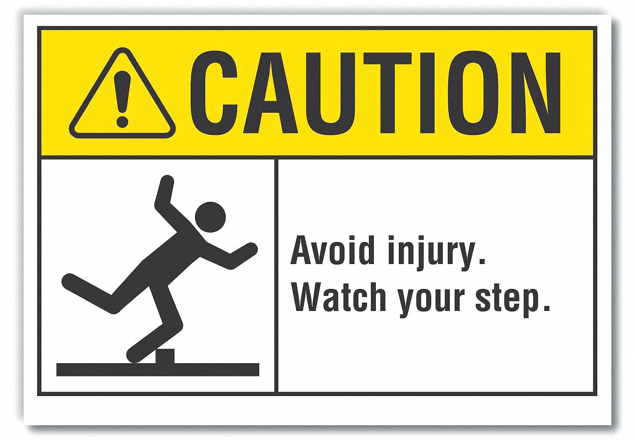 Reflective Sheeting, Adhesive Sign Mounting, Steps Caution Reflective ...