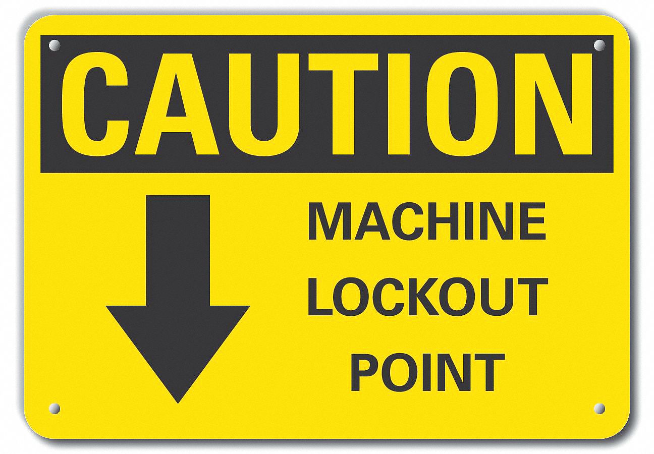 Aluminum, Mounting Holes Sign Mounting, Reflective Lockout Tagout ...