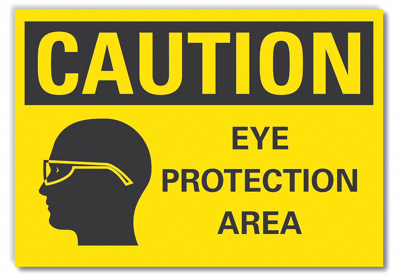 Non-PVC Polymer, Adhesive Sign Mounting, Caution Sign - 456V63|LCU3 ...