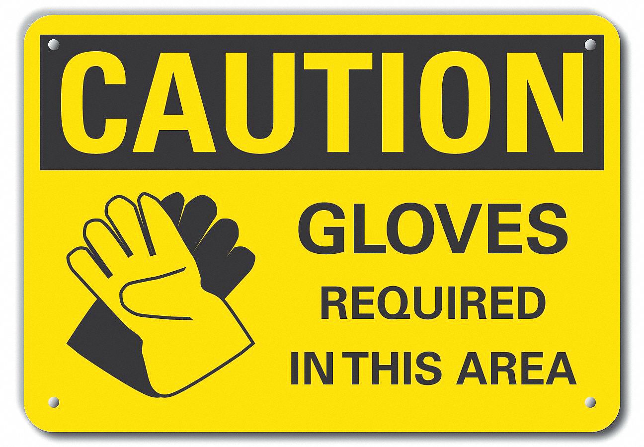 Aluminum, Mounting Holes Sign Mounting, Reflective Hand Caution Sign ... Aluminum, Mounting Holes Sign Mounting, Reflective Hand Caution Sign ...