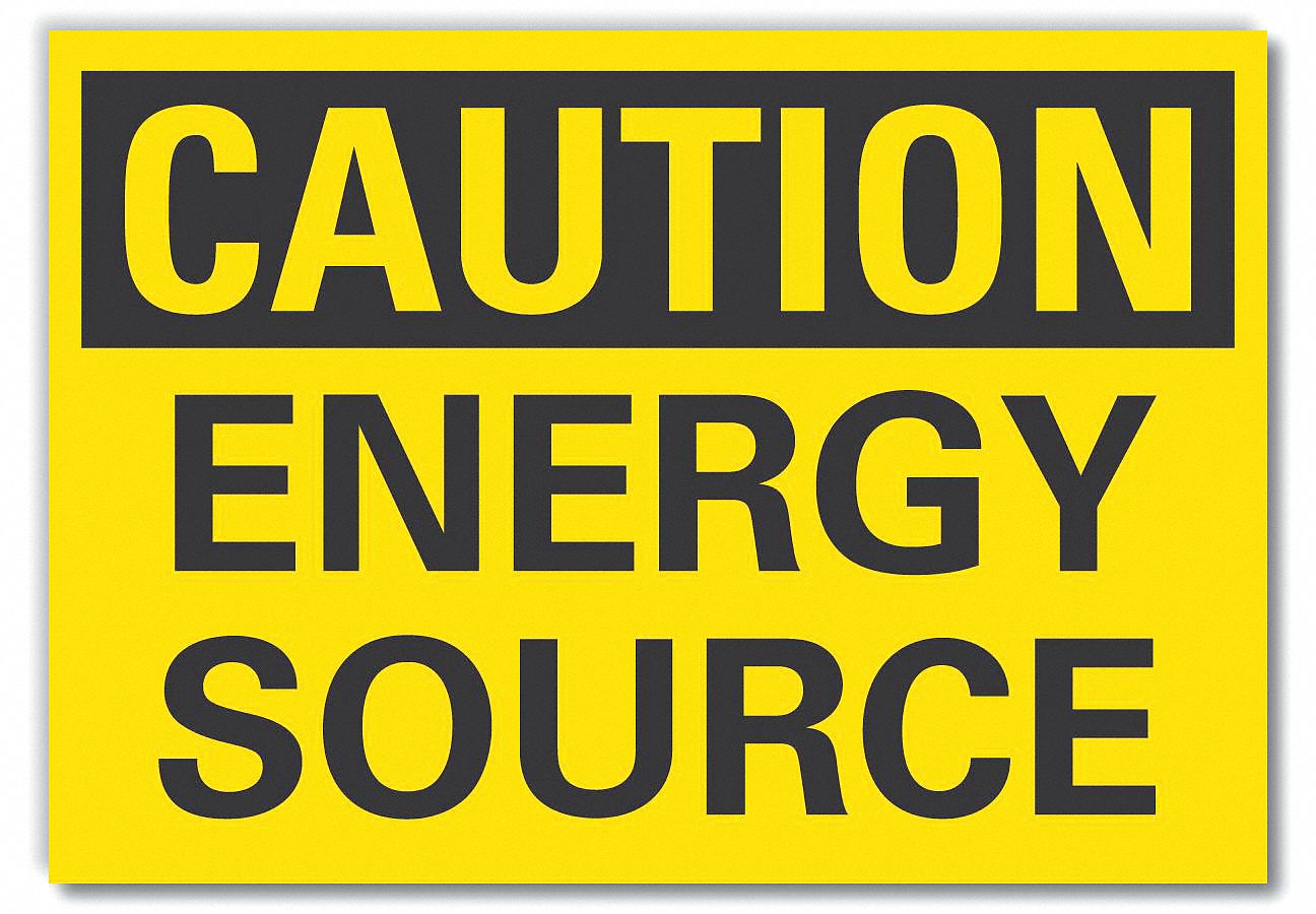 Non-PVC Polymer, Adhesive Sign Mounting, Caution Sign - 456W09|LCU3 ...