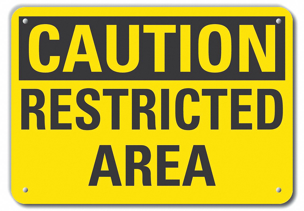 Recycled Plastic, Caution Sign, Caution, 14 in Width, 10 in Height ...