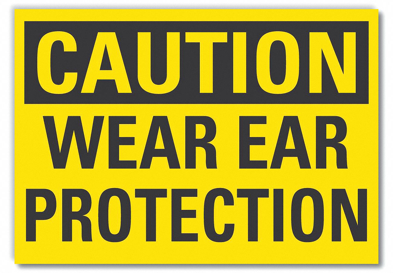 Non-PVC Polymer, Adhesive Sign Mounting, Caution Sign - 456A80|LCU3 ...