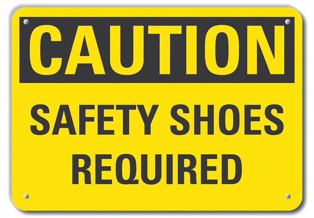 Aluminum, Mounting Holes Sign Mounting, Reflective Foot Caution Sign ...