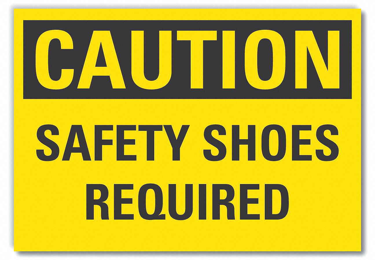 Non-PVC Polymer, Adhesive Sign Mounting, Caution Sign - 456W38|LCU3 ...