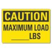 Load Capacity Signs - Grainger Industrial Supply
