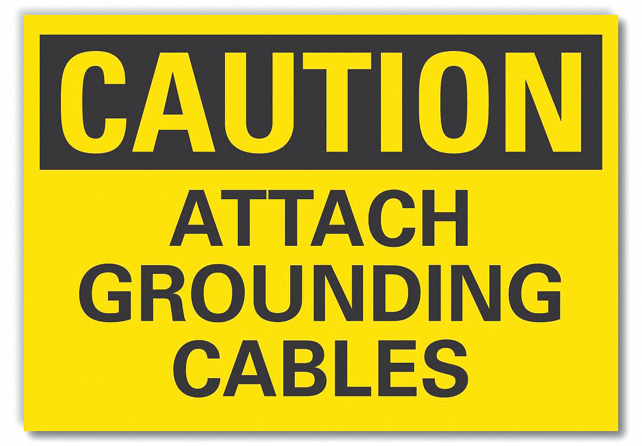 Reflective Sheeting, Adhesive Sign Mounting, Grounding Caution ...