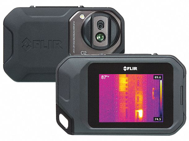 FLIR Infrared Camera, 80 x 60 Pixels, 32° to 302° - 49VT97|FLIR C2-NIST ...