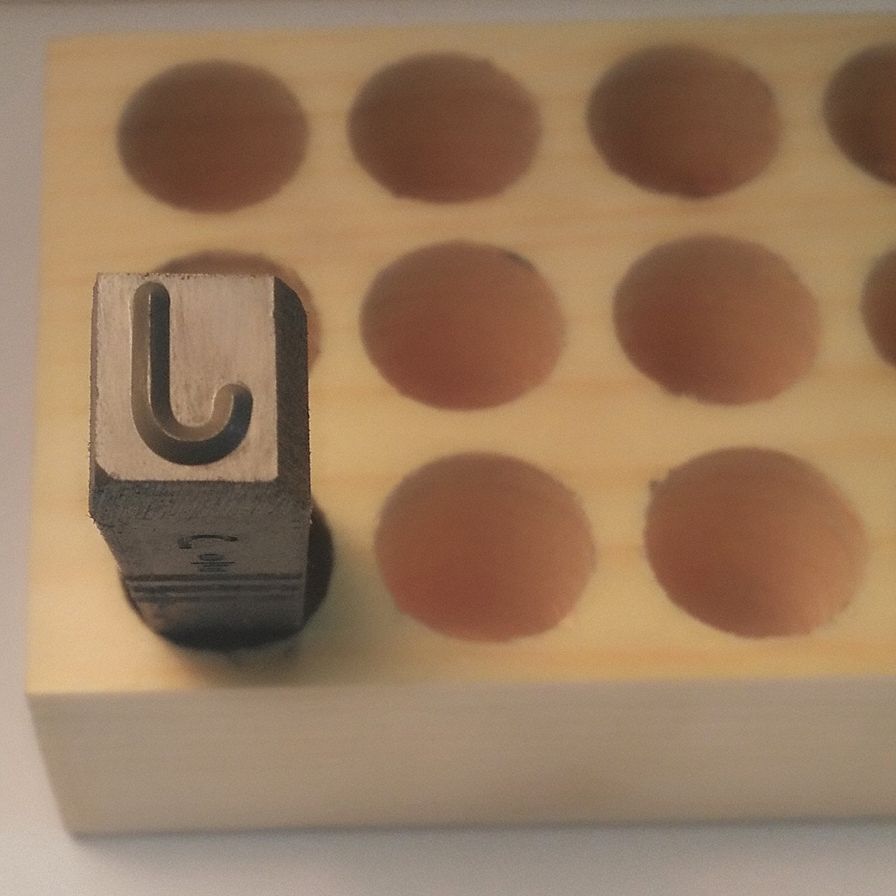 YOUNG BROS. STAMP WORKS, J, 1/4 in Character Ht, Hand Stamp Character ...