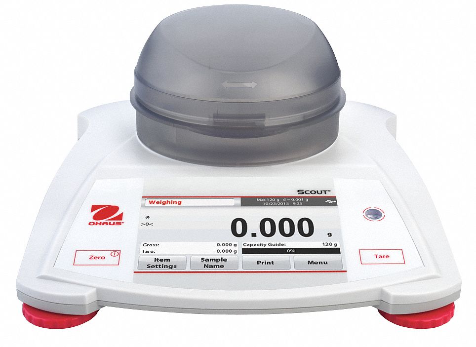 Analytical Balances Ohaus Scout STX123 Portable 120g 0.001g Touchscreen ...