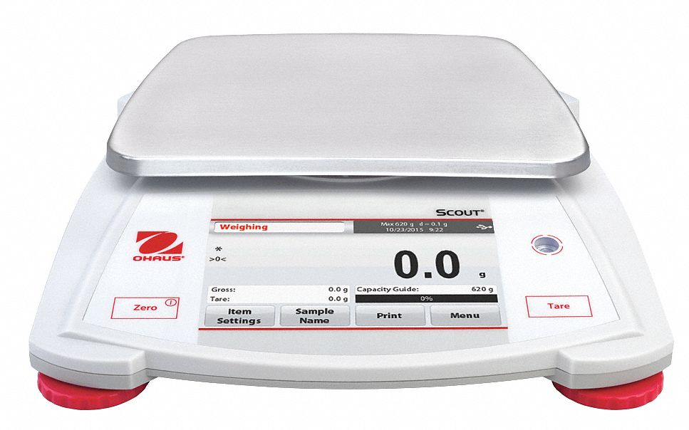 OHAUS Ohaus STX621 Ohaus Compact Bench Scale: 620 g Capacity, 0.1 g ...