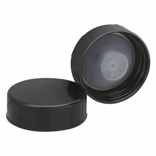33 mm Dia, Black, Cap - 49WE35|239260 - Grainger