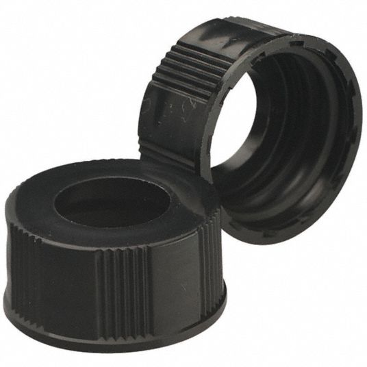 20 mm Dia, Black, Cap - 49WG32|W240516 - Grainger