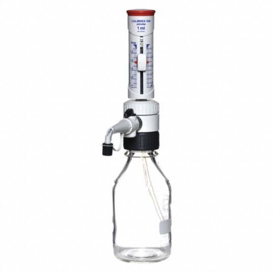 WHEATON, 1 mL Capacity - mL, 0.02 mL Graduation Increments - mL, Bottle ...